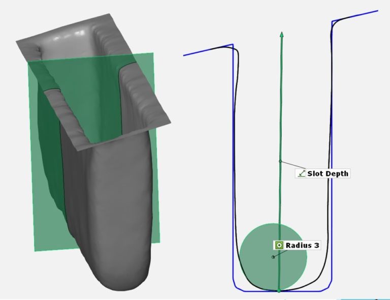 Aerospace & Defense 3D Metrology EDM Slot Inspection Example
